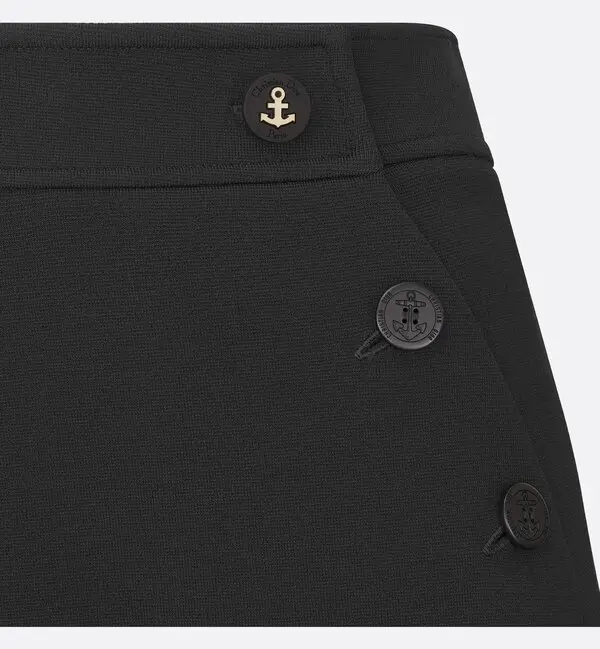 Dior Sailor Miniskirt With Anchor Button Detail