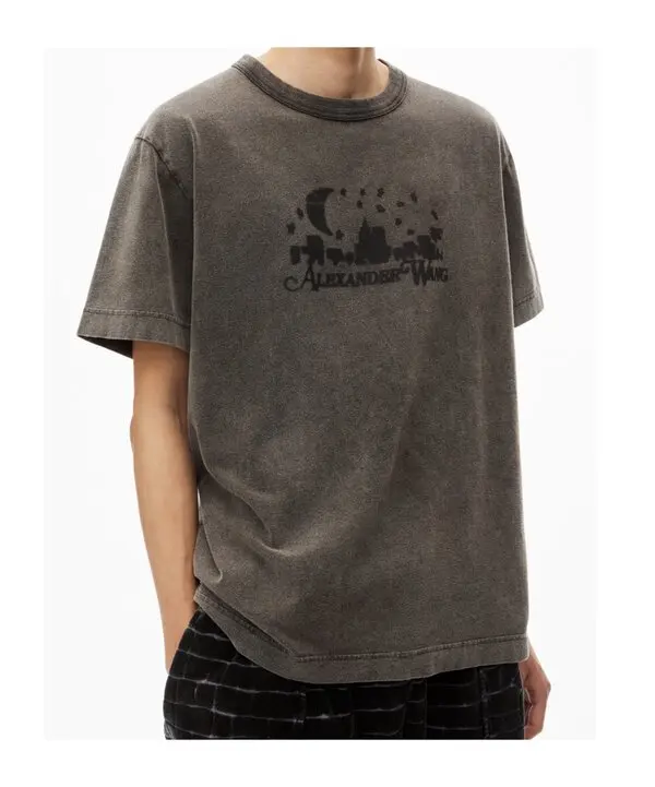Alexander Wang Distressed Skyline T-shirt