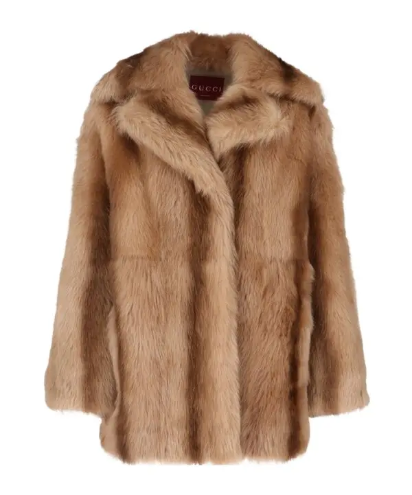 Gucci Degradé Soft Shearling Peacoat