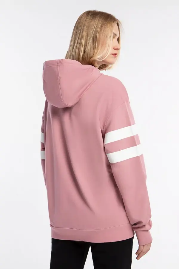 EA7 Logo Printed Hooded Sweater