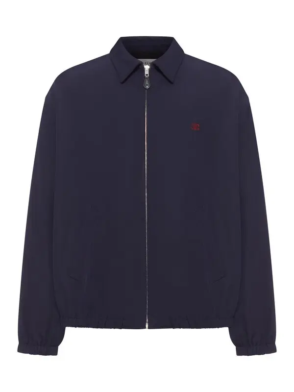 Celine Blouson In Cotton And Wool Gabardine - Black