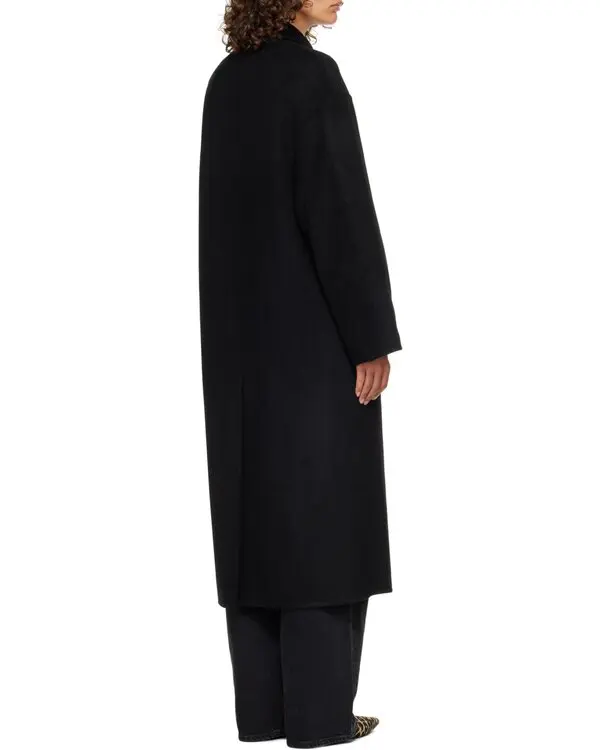Loulou De Saison Double-breasted Wool Coat - Black