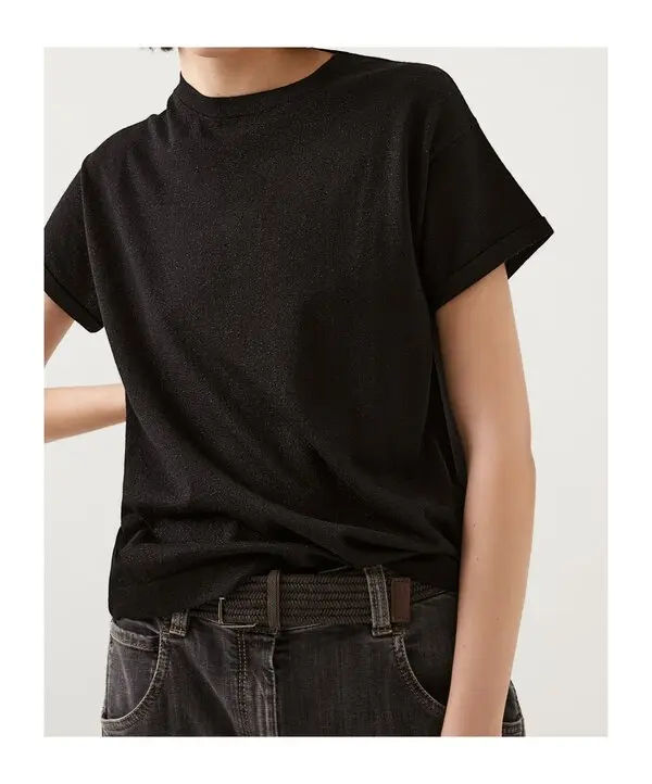 Brunello Cucinelli Short-sleeved Crewneck T-shirt - Black