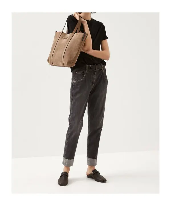 Brunello Cucinelli Short-sleeved Crewneck T-shirt - Black