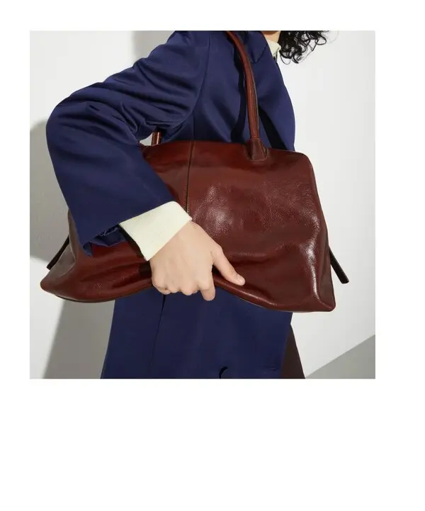 MAXCO. Max&co. Glossy Leather Handbag