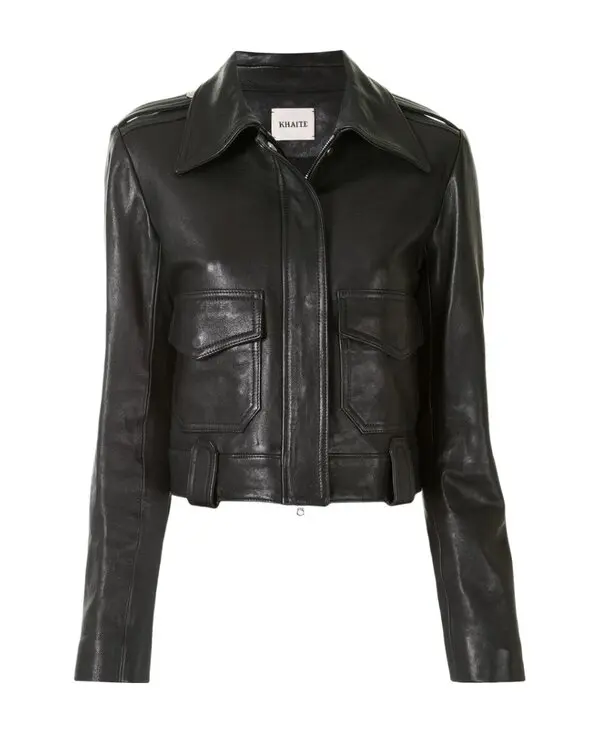 Khaite The Cordelia Leather Jacket