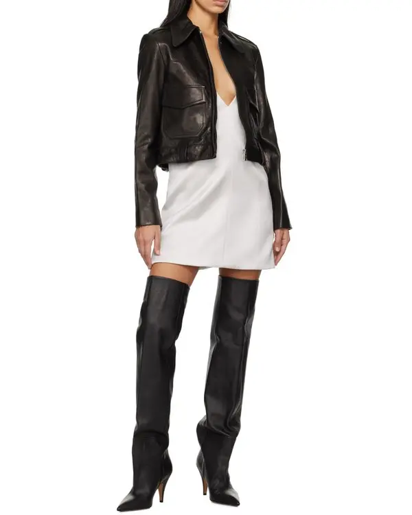 Khaite The Cordelia Leather Jacket