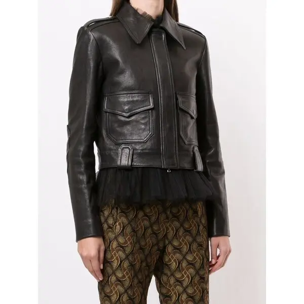 Khaite The Cordelia Leather Jacket