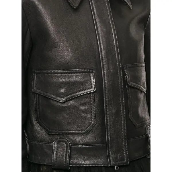Khaite The Cordelia Leather Jacket