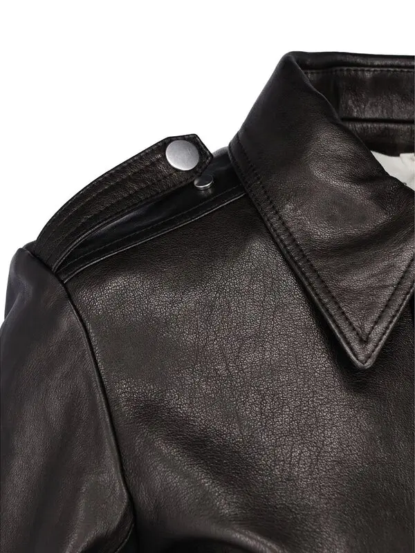 Khaite Cordelia Leather Jacket - No