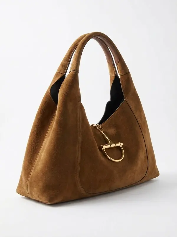 Gucci Softbit Maxi Shoulder Bag - Brown