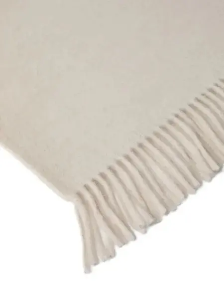 Brunello Cucinelli Fringed Edge Scarf - White