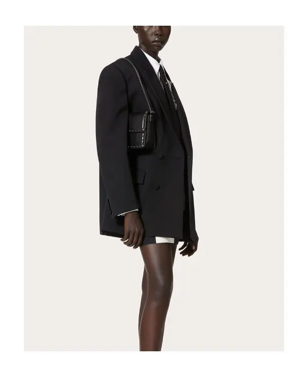 Valentino Garavani Double-breasted Long-sleeved Blazer - Black