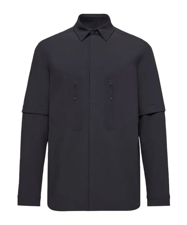 Moncler Zip-pocket Detachable-sleeve Shirt