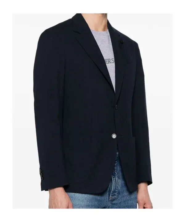 LARDINI Single-breasted Tailored Blazer - Black