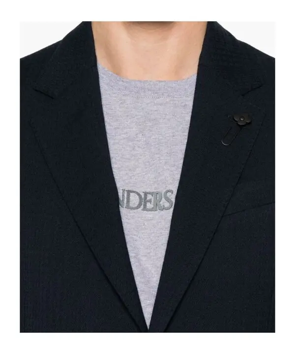 LARDINI Single-breasted Tailored Blazer - Black