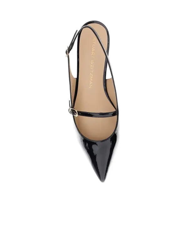STUART WEITZMAN Emilia Mary Jane Slingback Flats - Black