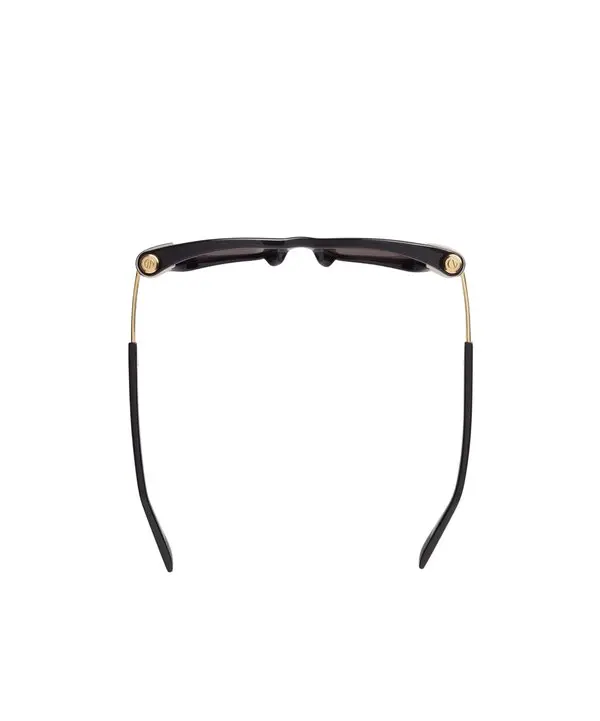 Bottega Veneta Rectangular Sunglasses - Black/gray