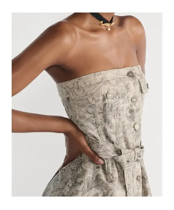 Dior Mid-length Belted Bustier Dress