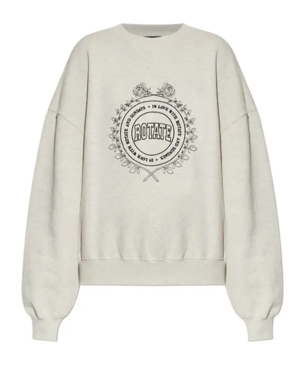 ROTATE BY BIRGER CHRISTENSEN Logo Embroidery Sweatshirt