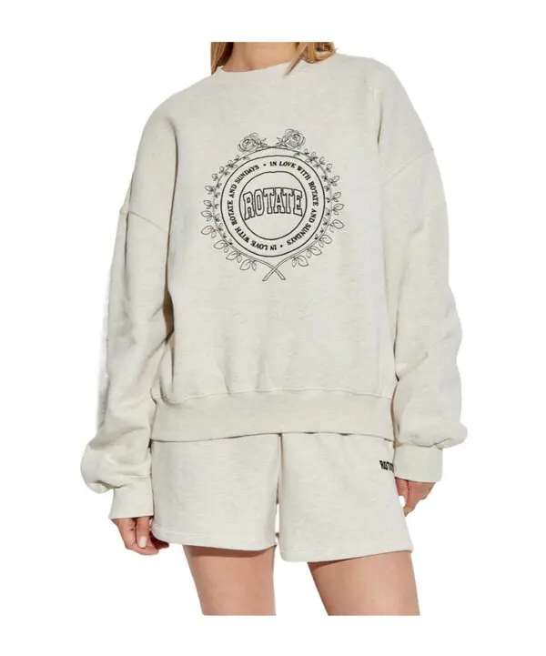 ROTATE BY BIRGER CHRISTENSEN Logo Embroidery Sweatshirt