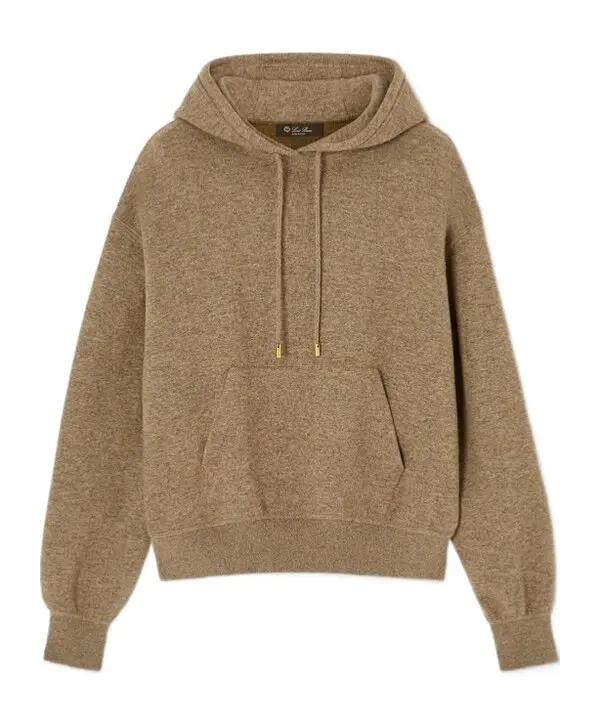 Loro Piana Drawstring Knitted Hooded Jumper