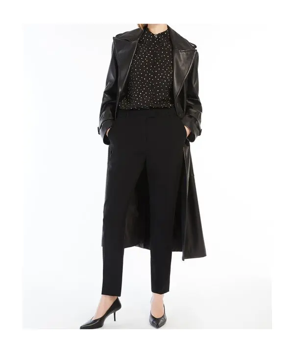 Max Mara Printed Silk Shirt With Gemstone Buttons