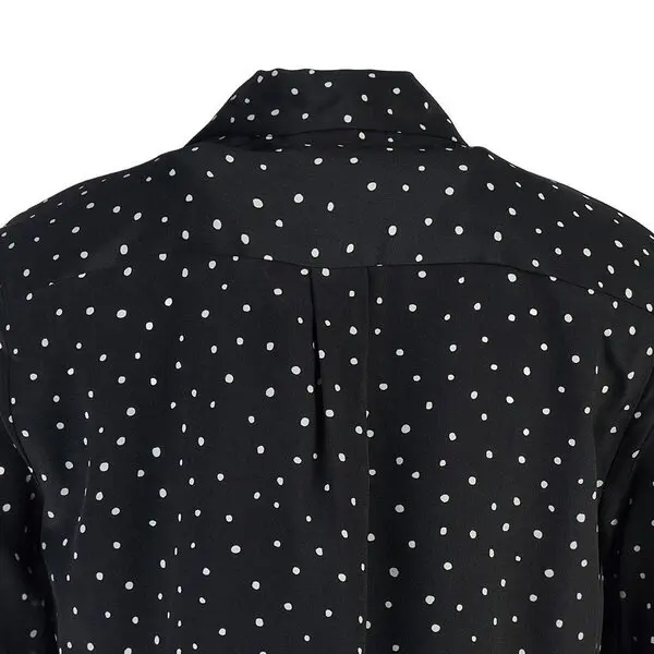 Max Mara Printed Silk Shirt With Gemstone Buttons