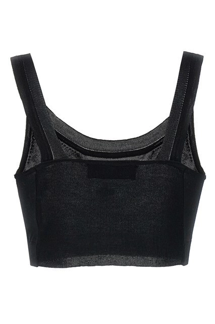 VIVIENNE WESTWOOD Logo Embroidered Cropped Top