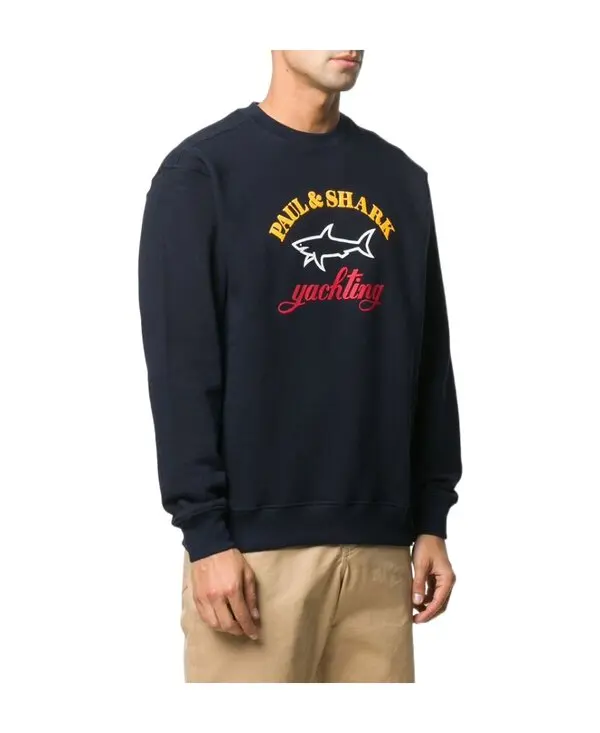 PAUL  SHARK Paul & Shark Logo Print Jumper