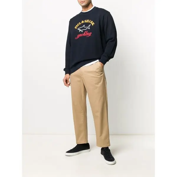 PAUL  SHARK Paul & Shark Logo Print Jumper