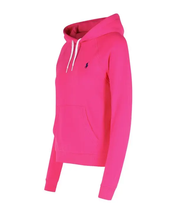 Polo Ralph Lauren Shrunken Fit Fleece Hoodie - Fuchsia