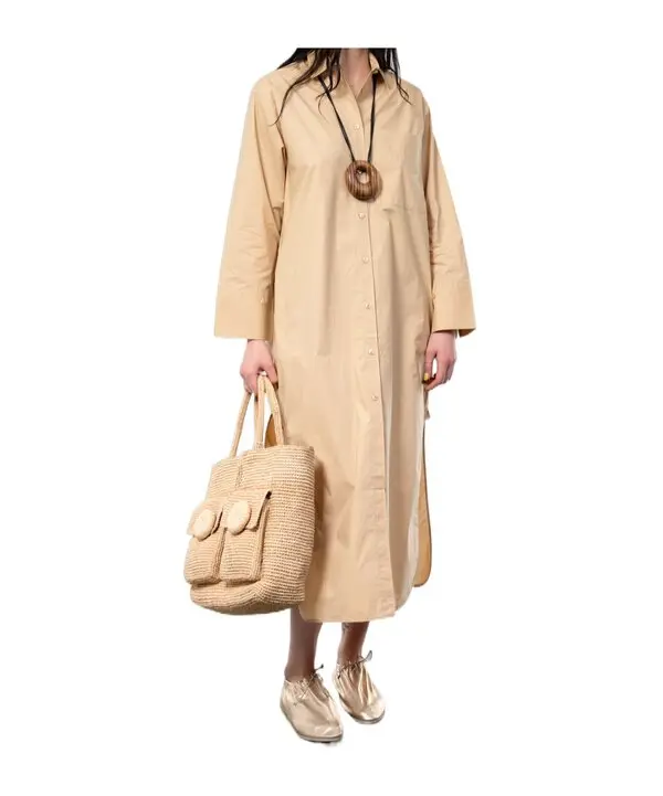 BY MALENE BIRGER Organic Cotton Maxi Shirt Dress