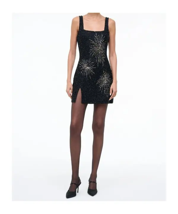 Staud Le Sable Firework Embellished Mini Dress