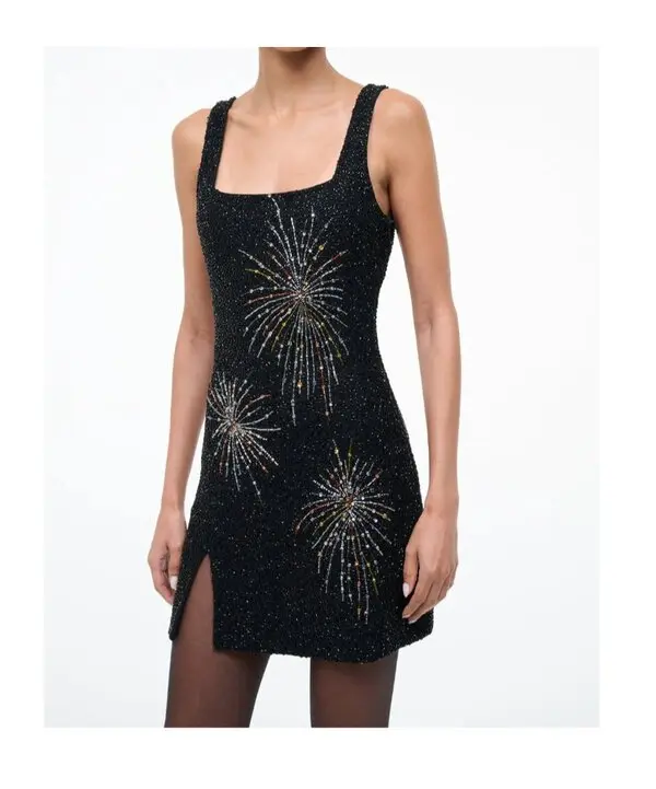 Staud Le Sable Firework Embellished Mini Dress