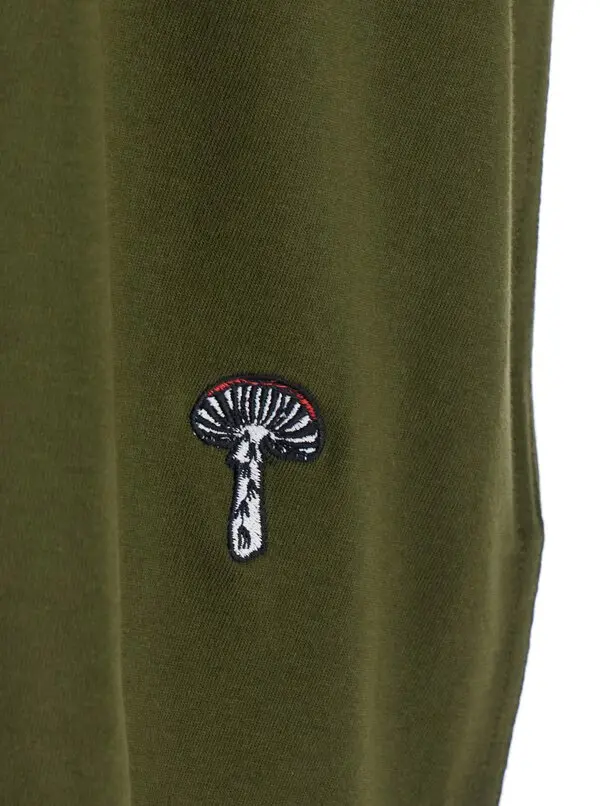 Bottega Veneta Mushroom Embroidered Crewneck T-shirt