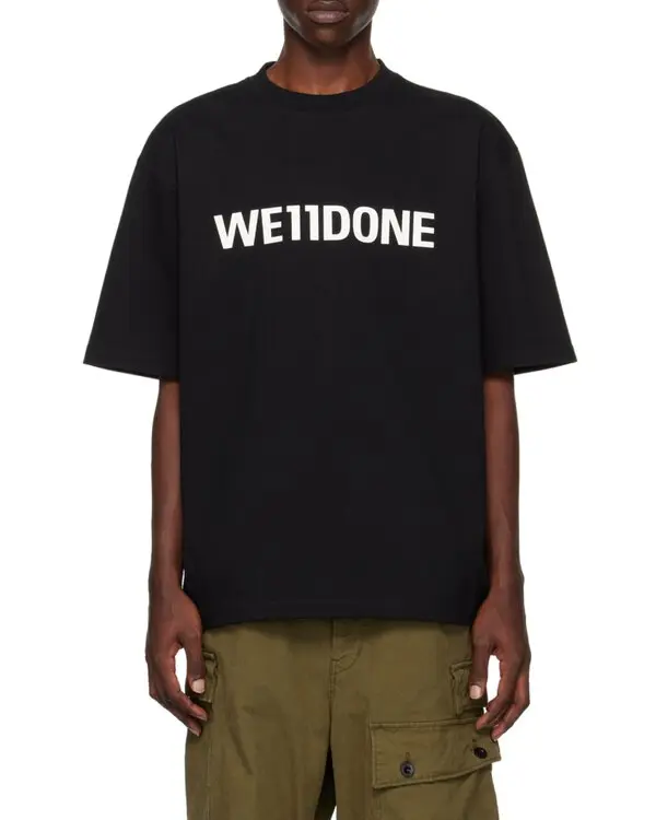 We11Done Logo-print Cotton T-shirt