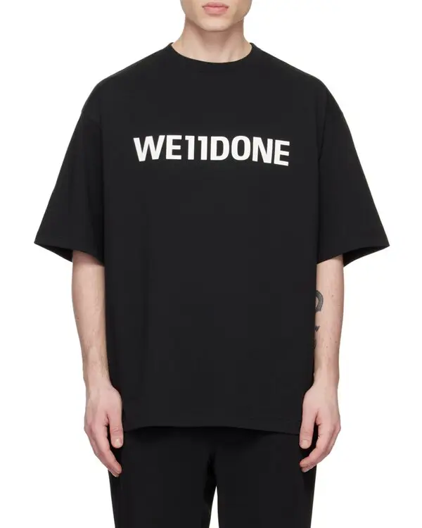 We11Done Logo-print Cotton T-shirt