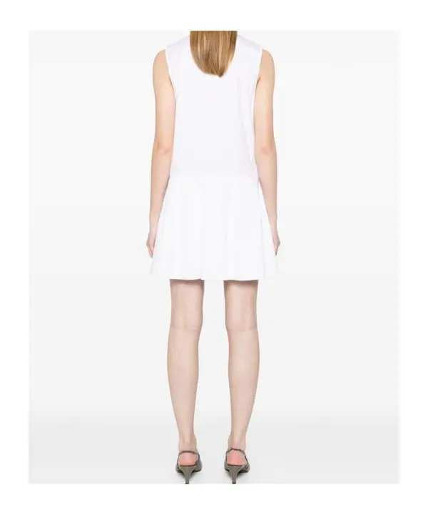 Theory Sleeveless Mini Dress With Button Closure