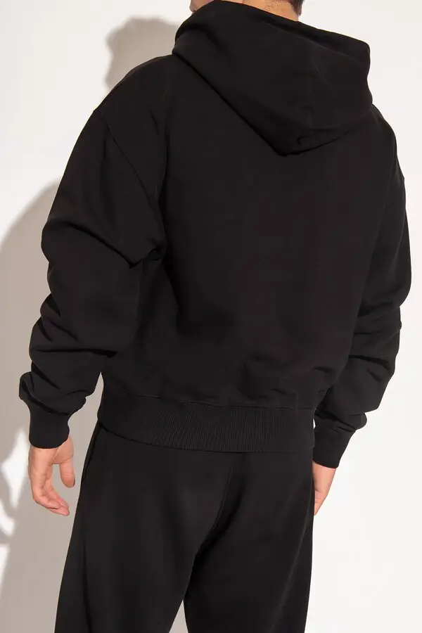 Off-White Arrows Logo Print Cotton Hoodie