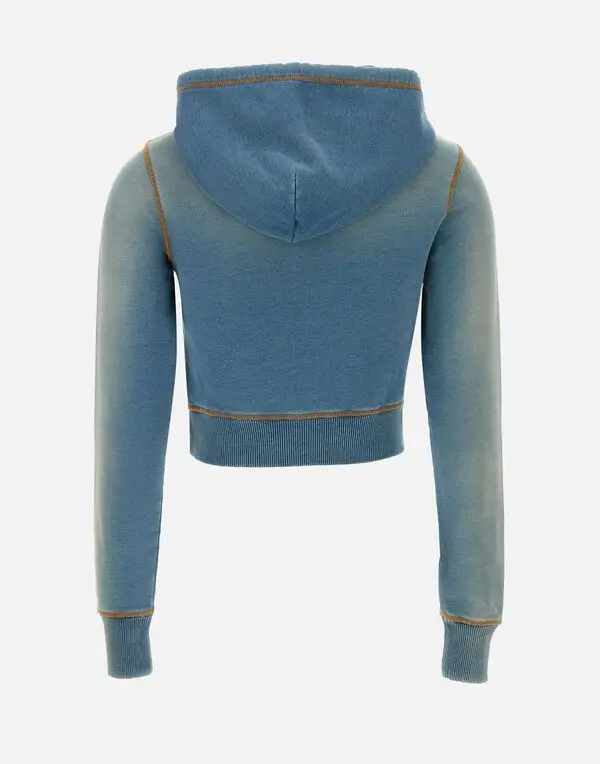 DIESEL® Logo Embroidered Drawstring Hoodie