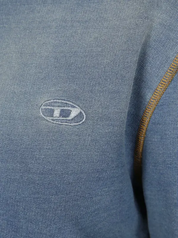 DIESEL® Logo Embroidered Drawstring Hoodie