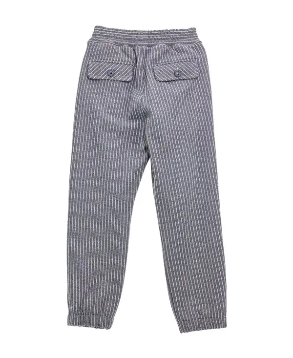 Monnalisa Striped Tailored Jogger Trousers