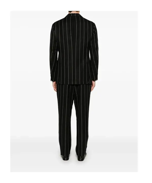 Brunello Cucinelli Pinstriped Suit - Black