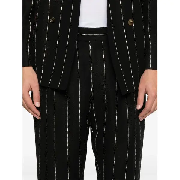 Brunello Cucinelli Pinstriped Suit - Black