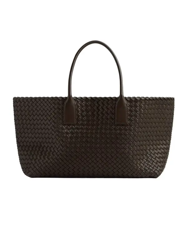Bottega Veneta Intrecciato Leather Tote Bag - Brown
