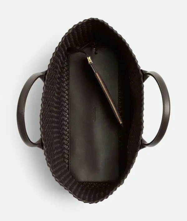 Bottega Veneta Intrecciato Leather Tote Bag - Brown