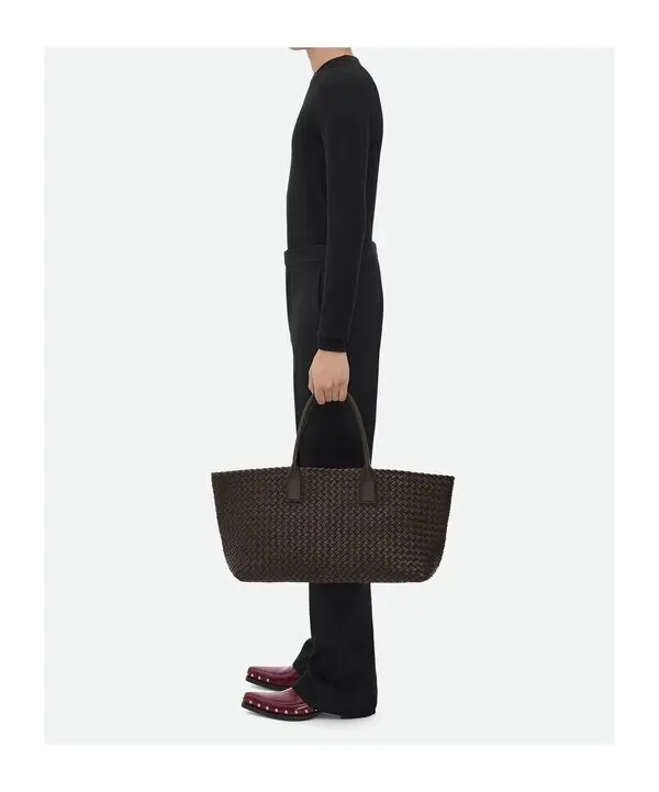 Bottega Veneta Intrecciato Leather Tote Bag - Brown