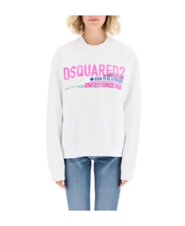Dsquared2 Crewneck Sweatshirt With Logo Print