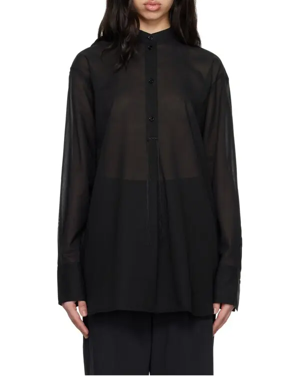 TOTEME Box-pleat Detailed Collar Blouse